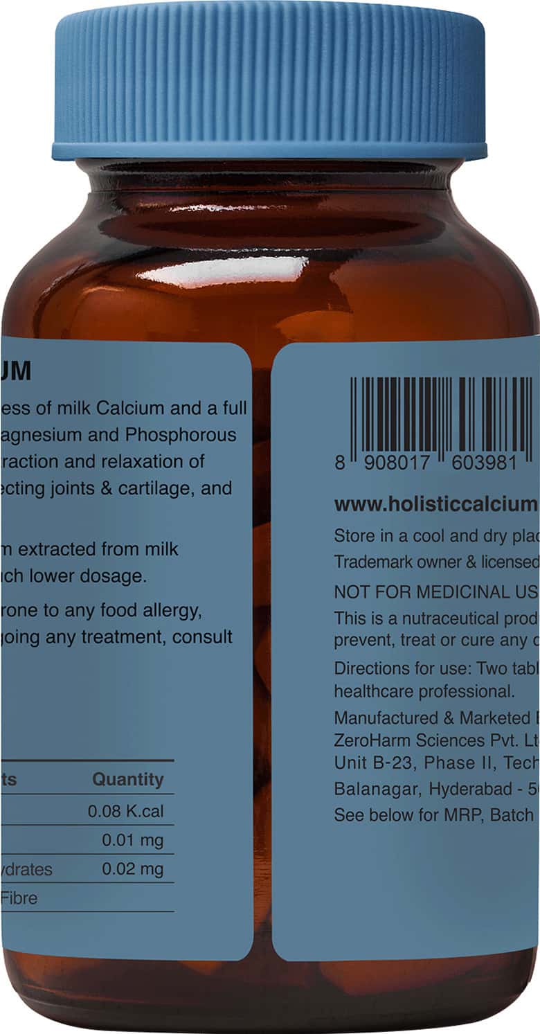 Buy ZEROHARM HOLISTIC CALCIUM TAB VITAMIN D3 K2-7-FOR JOINT SUPPORT ...