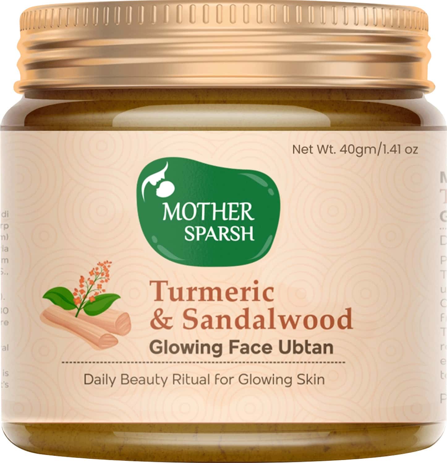 Buy MOTHER SPARSH TURMERIC AND SANDALWOOD GLOWING FACE UBTAN POWDER FOR ...