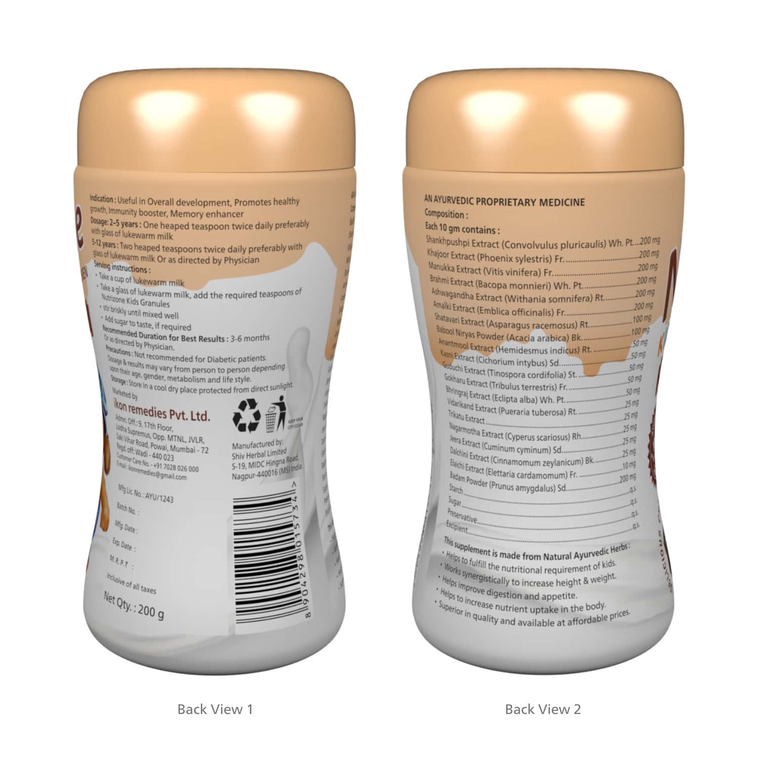 Buy NUTRIZONE KIDS GRANULES 450 GM | HEALTH DRINK FOR GROWING CHILDREN ...