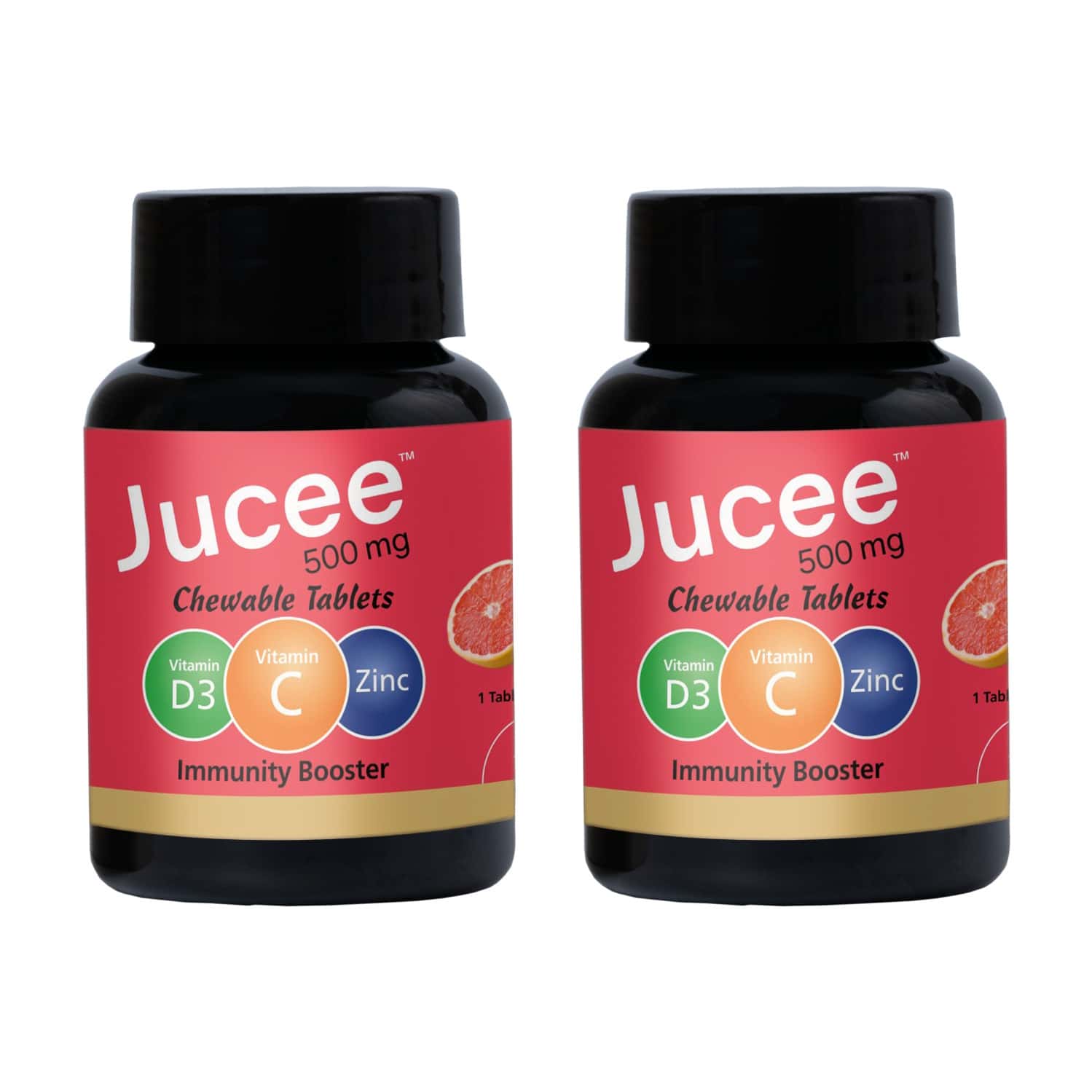 Buy JUCEE CHEWABLE TABLETS 60 CAPS | VITAMINS & ZINC | GRAPE FRUIT FLAVOUR (PACK OF 4) Online ...