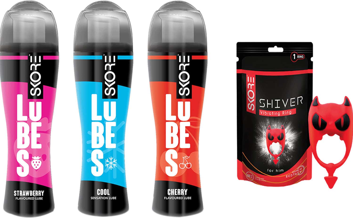 Buy SKORE LUBES - PACK OF 3 (WARM COOL CHOCOLATE) + SHIVER VIBRATING ...