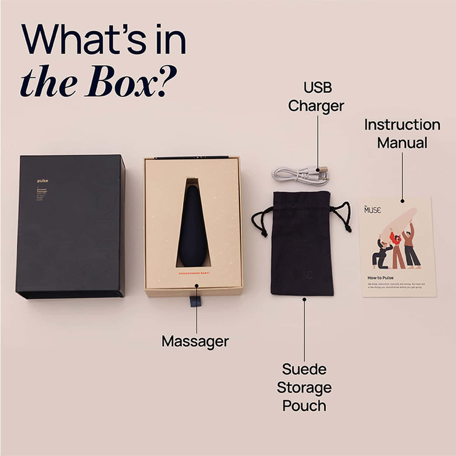 Buy MYMUSE PULSE PERSONAL MASSAGER - 5 SPEEDS, RECHARGEABLE ...