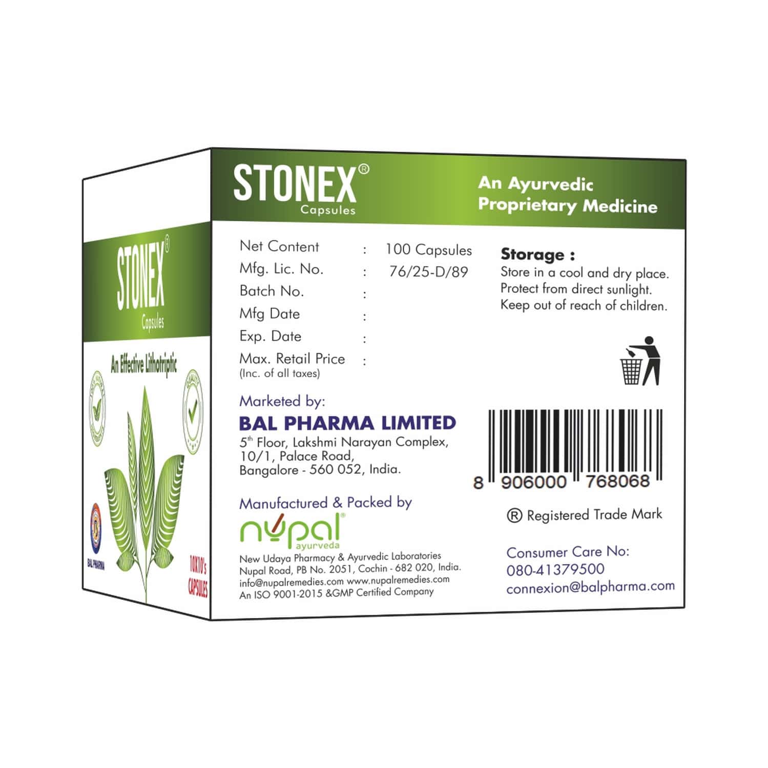 Buy STONEX CAPSULE SINGLE SOLUTION FOR STONES - 10 X 10 Online & Get ...