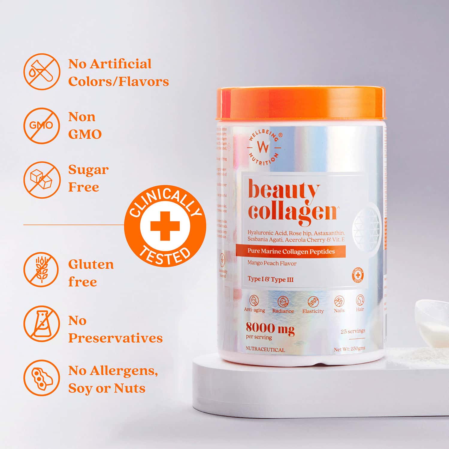 Buy WELLBEING NUTRITION BEAUTY JAPANESE MARINE COLLAGEN - MANGO PEACH ...