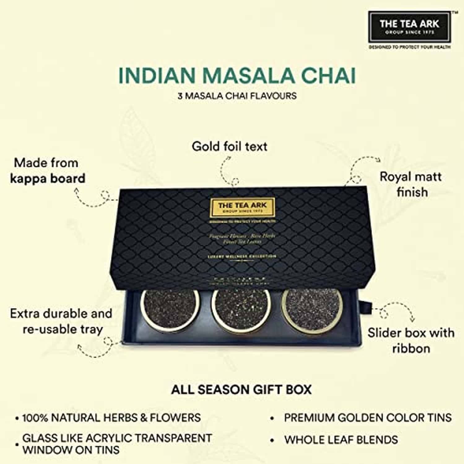 Buy THE TEA ARK INDIAN MASALA CHAI CHRISTMAS TEA GIFT SET | 3 DIFFERENT ...