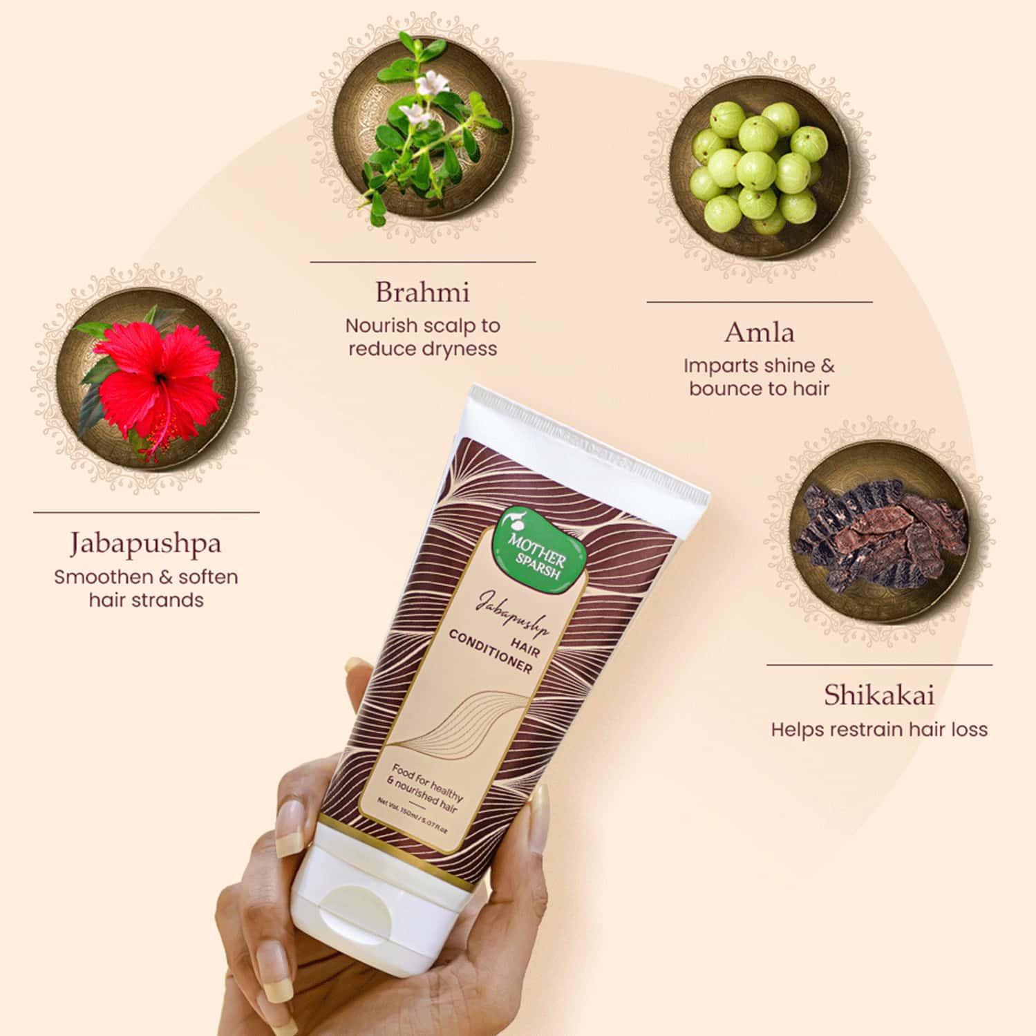 Buy MOTHER SPARSH JABAPUSHP NATURAL HAIR CONDITIONER WITH AMLA ...