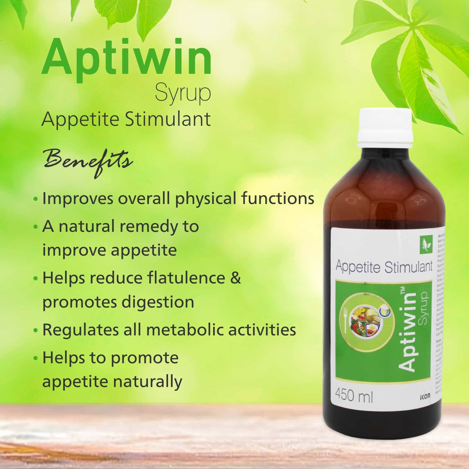 Buy APTIWIN SYRUP 450 ML | FOR BOOSTING HEALTHY APPETITE | PROMOTES ...
