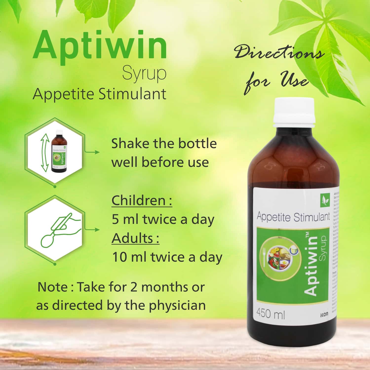 Buy APTIWIN SYRUP 450 ML | FOR BOOSTING HEALTHY APPETITE | PROMOTES ...