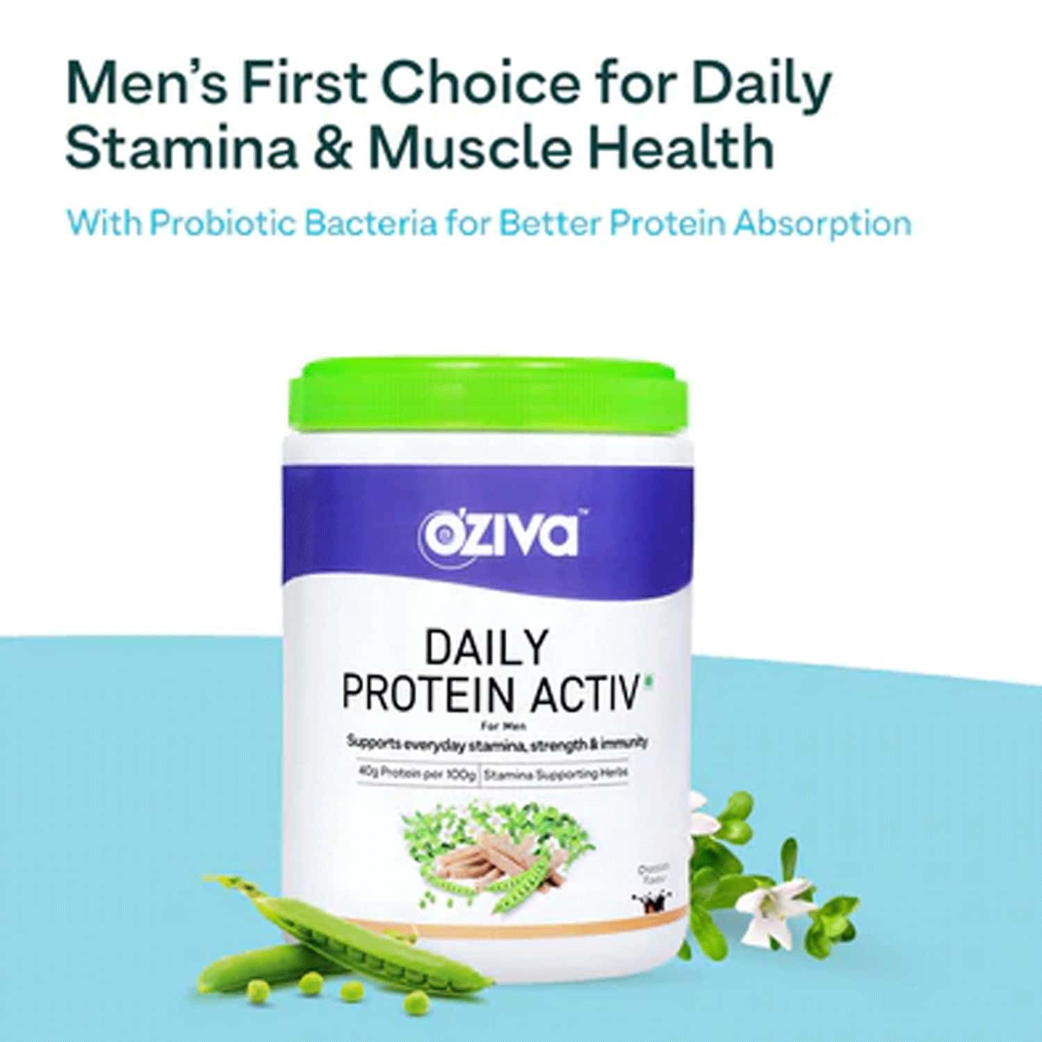 Buy OZIVA DAILY PROTEIN ACTIV FOR MEN CHOCOLATE 300G| BETTER ENERGY ...