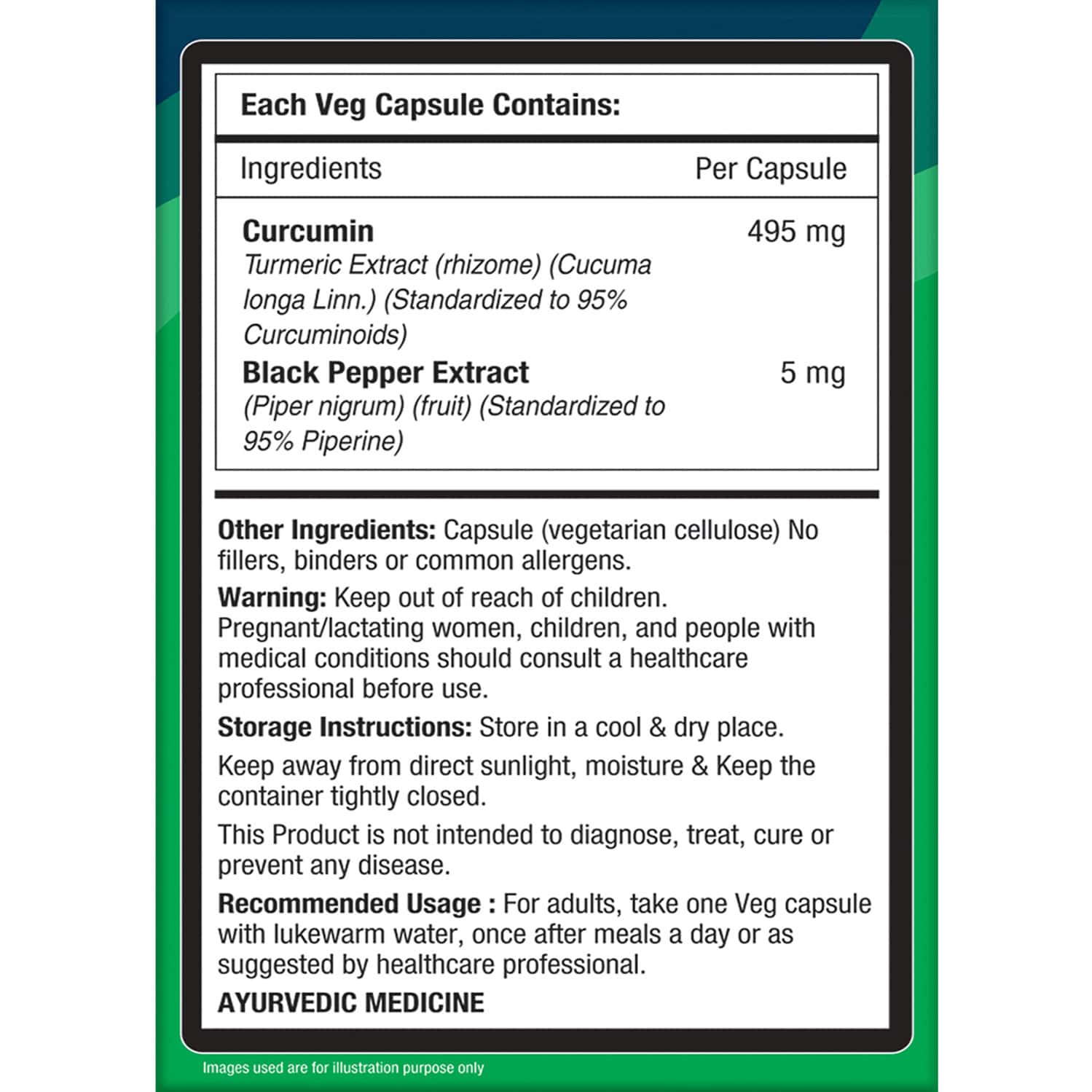 Buy NOURISHVITALS CURCUMIN 95% CURCUMINOIDS 500 MG TURMERIC WITH ...