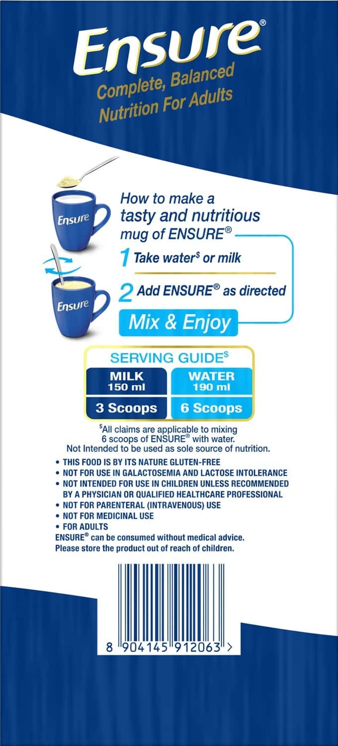 Buy ENSURE COMPLETE BALANCED NUTRITION DRINK FOR ADULTS COMPLEX ...