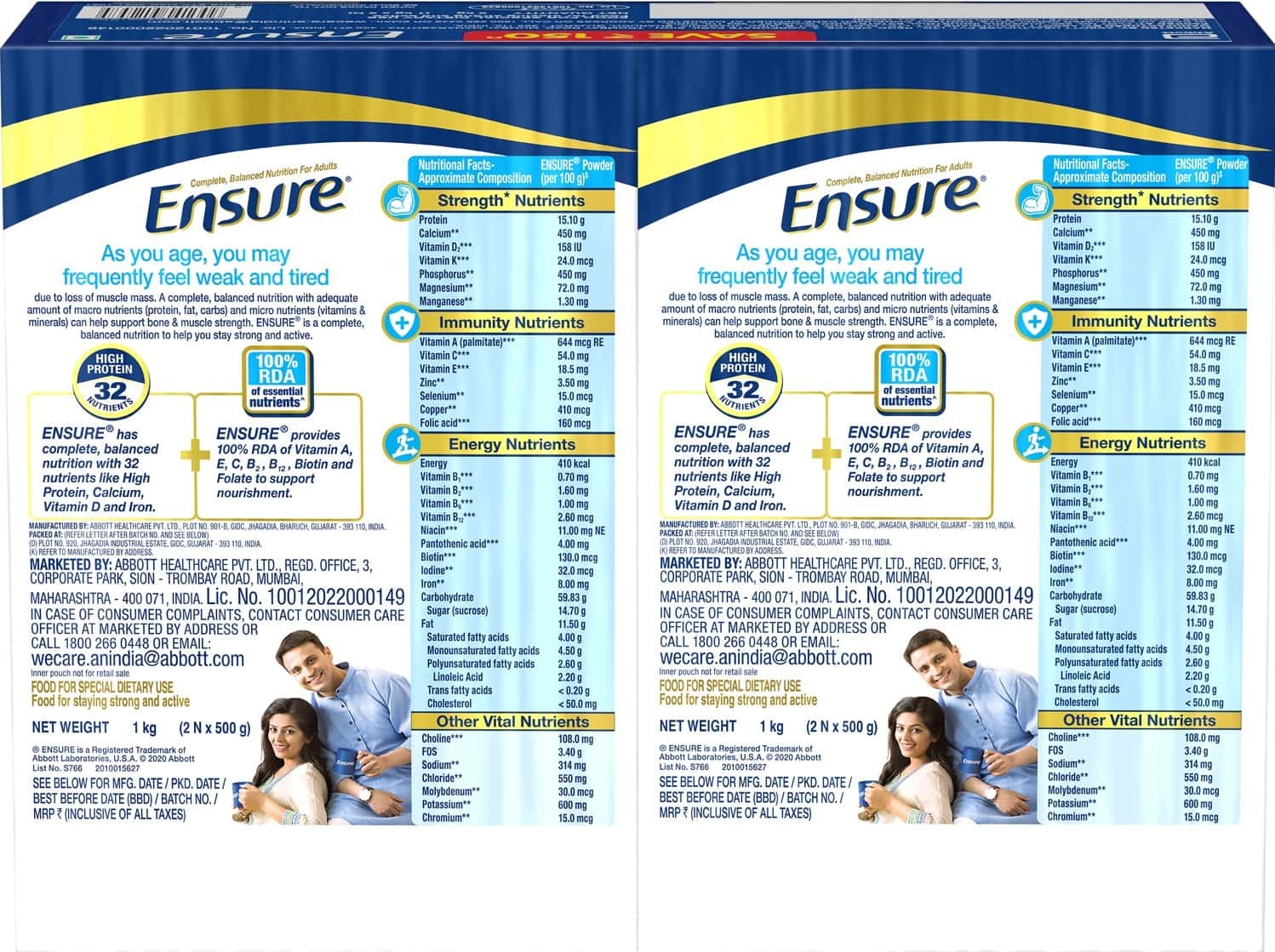 Buy ENSURE COMPLETE BALANCED NUTRITION DRINK FOR ADULTS COMPLEX ...