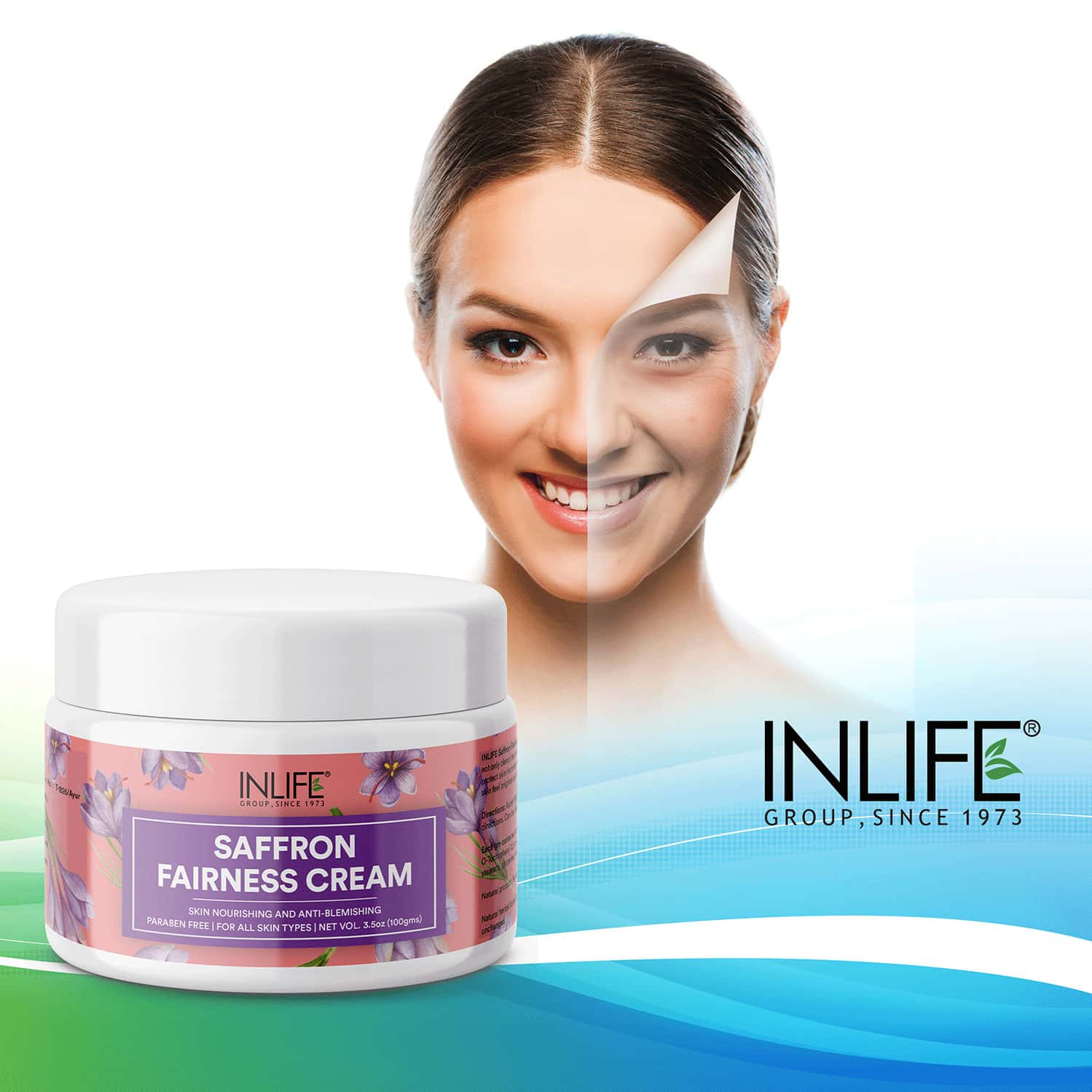 Buy INLIFE SAFFRON FAIRNESS CREAM PARABEN FREE - 100 G Online & Get ...