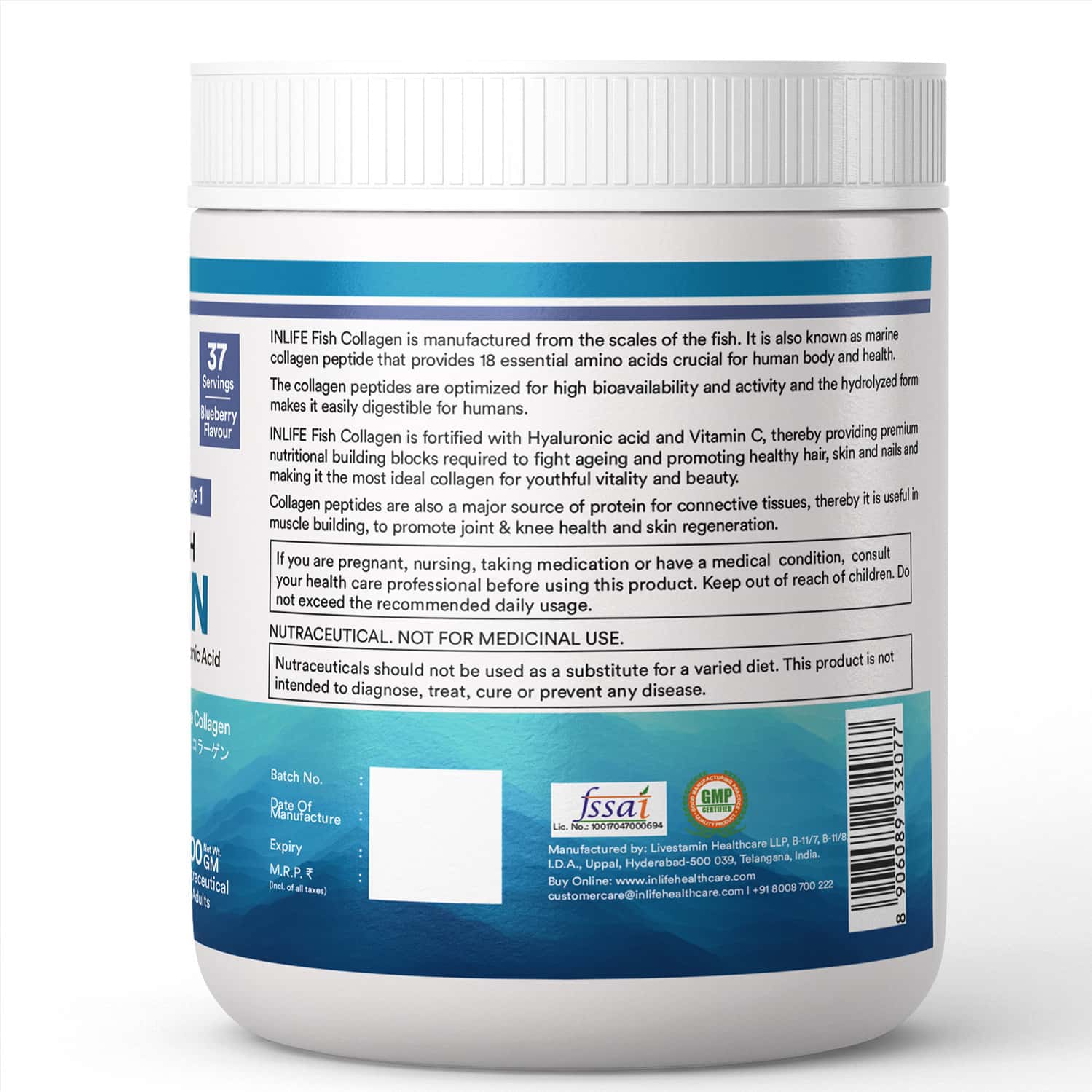 Buy INLIFE JAPANESE MARINE COLLAGEN SUPPLEMENTS FOR WOMEN & MEN ...