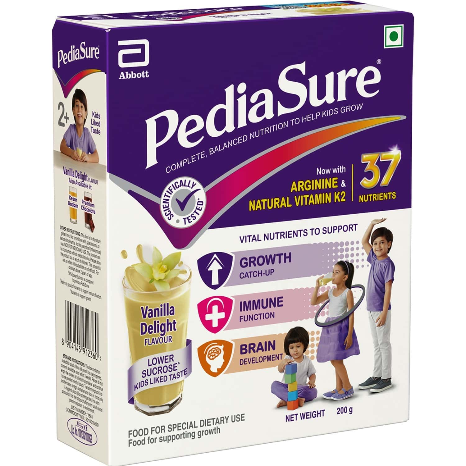 Buy PEDIASURE COMPLETE BALANCED NUTRITION TO HELP KIDS GROW - 200 GM ...