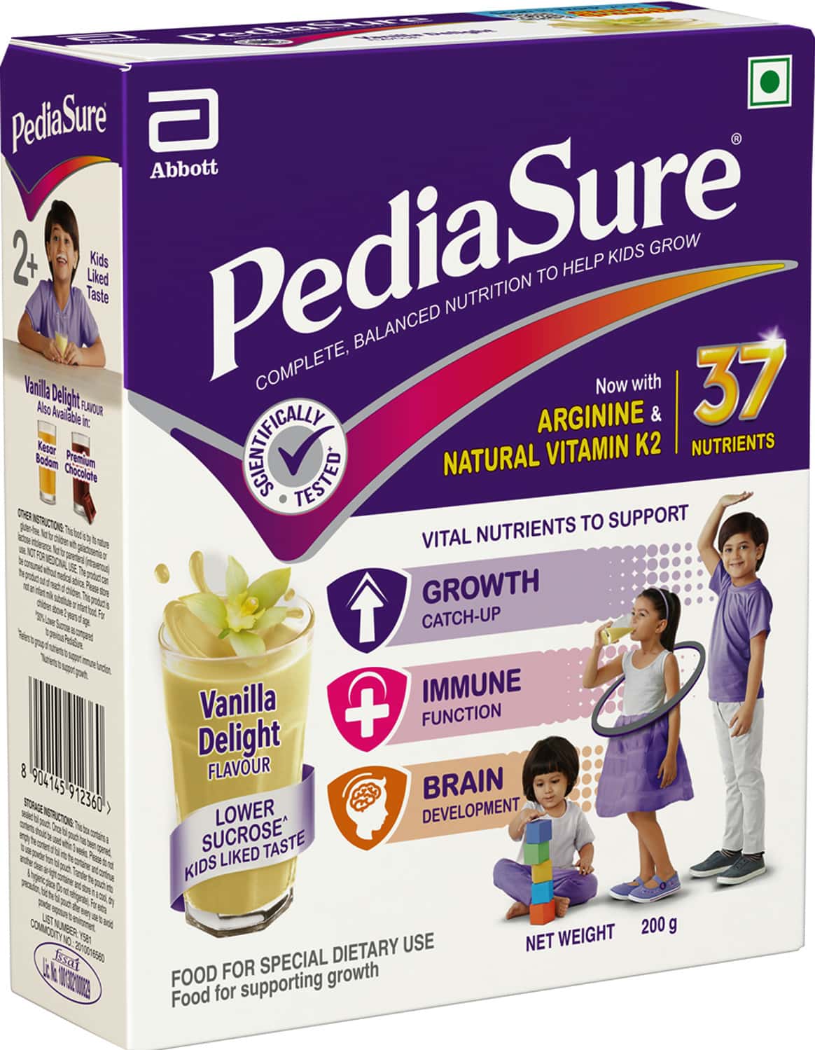 Buy PEDIASURE COMPLETE BALANCED NUTRITION TO HELP KIDS GROW - 200 GM ...