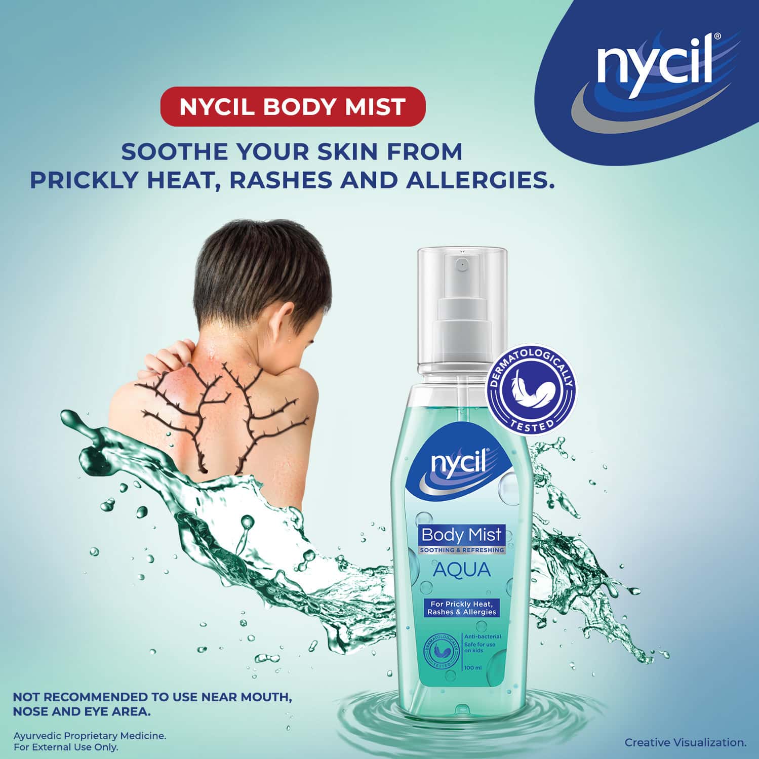 Buy NYCIL SOOTHING BODY MIST AQUA - 100 ML Online & Get Upto 60% OFF at ...