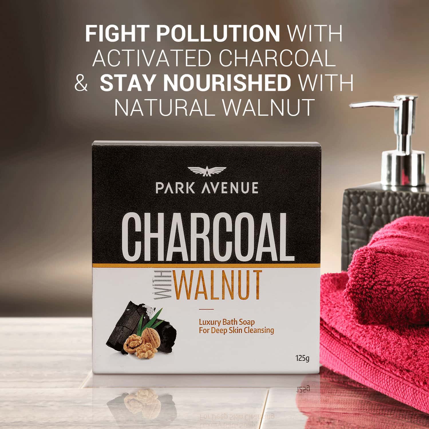 Buy PARK AVENUE CHARCOAL WITH WALNUT SOAP FOR UNCLOGS PORES & REMOVES ...