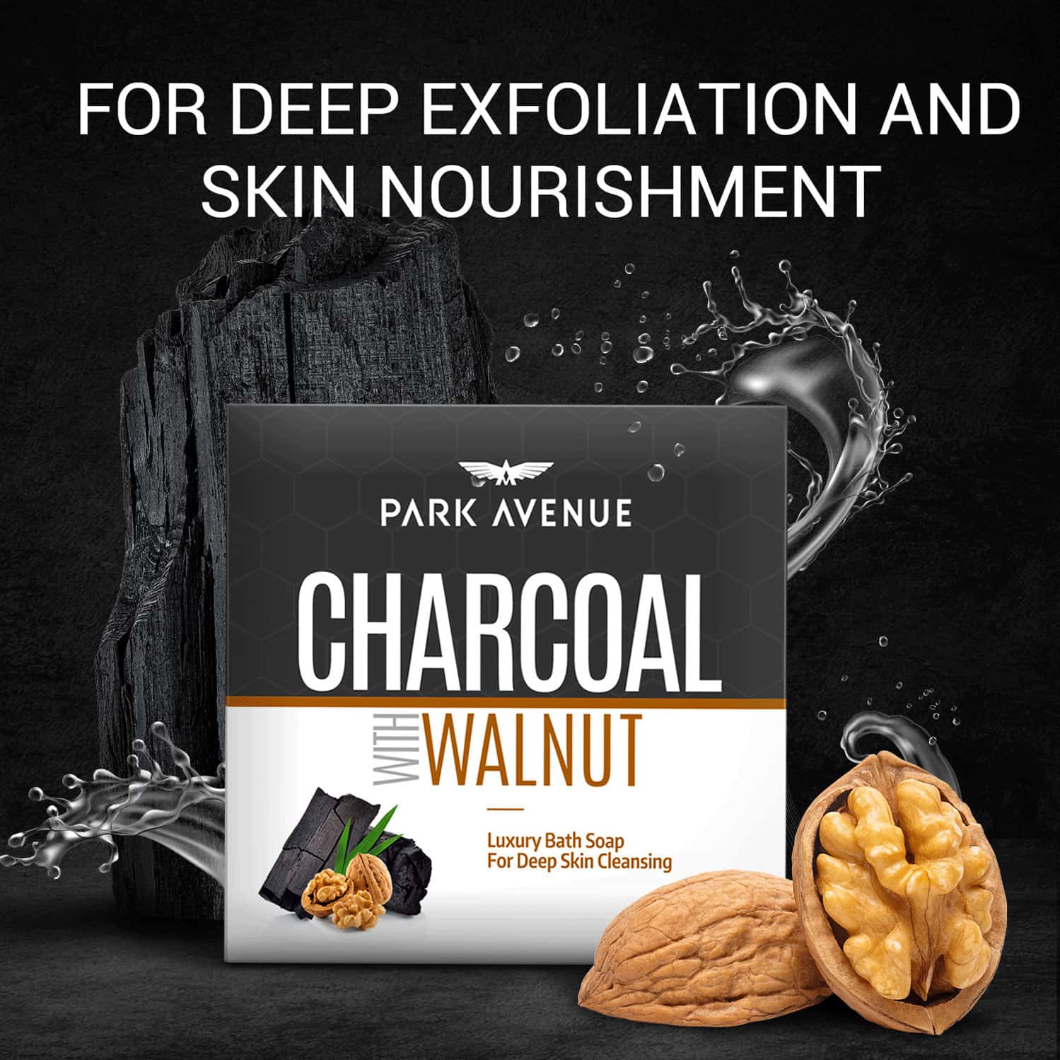 Buy PARK AVENUE CHARCOAL WITH WALNUT SOAP FOR UNCLOGS PORES & REMOVES ...