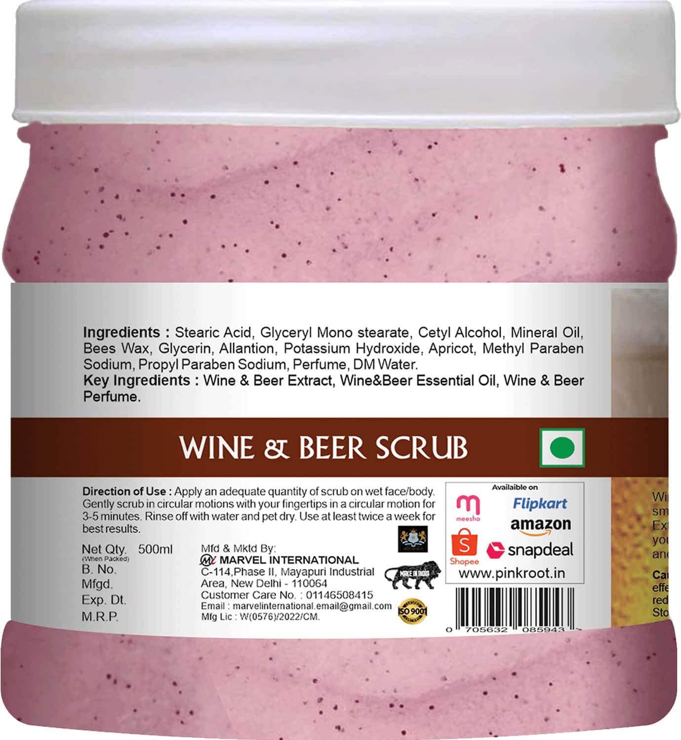 Buy PINK ROOT WINE & BEER SCRUB 500ML Online & Get Upto 60% OFF at ...
