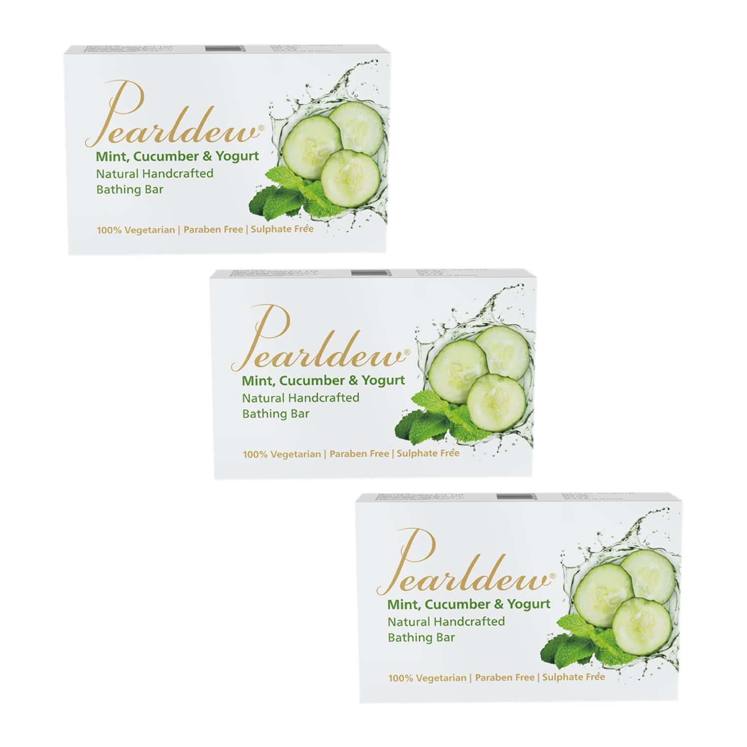 Buy PEARLDEW MINT, CUCUMBER & YOGURT BATHING BAR 75 GM | NO PARABEN ...