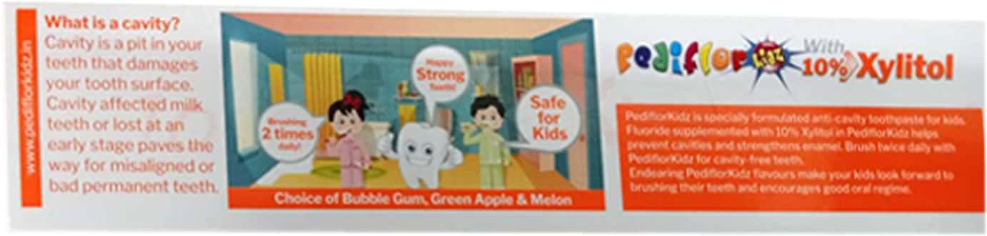 Buy PEDIFLOR KIDZ NATURAL ORANGE TOOTHPASTE 70 G Online & Get Upto 60% ...