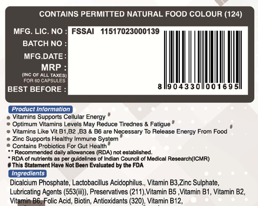 Buy PHARMGRADE VITAMIN B COMPLEX VITAMINS B12 B1 B3 B2 B9 AND BIOTIN ...