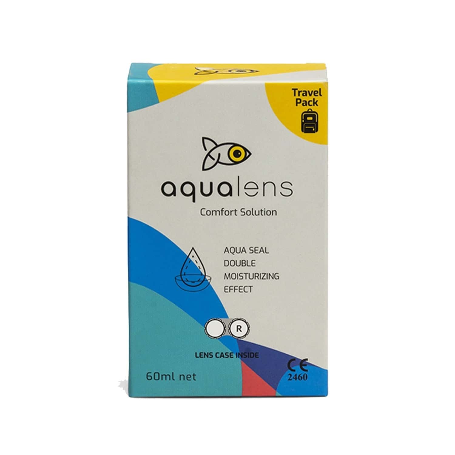 Buy Aqualens Comfort Contact Lens Solution Bottle Of 60 Ml (Lens Case ...