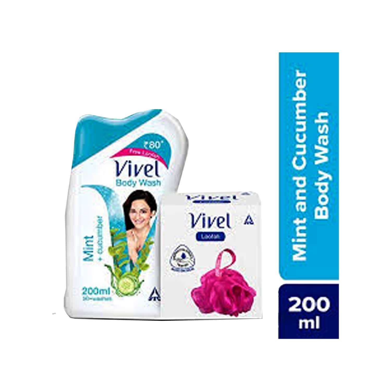 Buy Vivel Mint And Cucumber Body Wash Bottle Of 200 Ml Online & Get ...