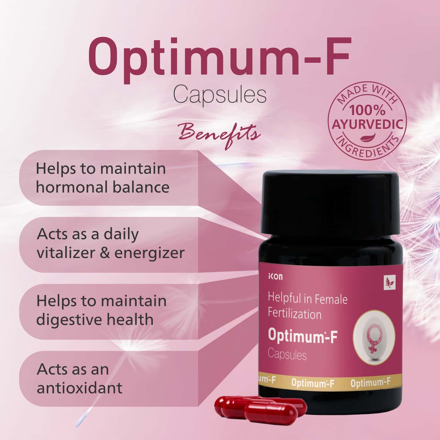 Buy OPTIMUM F CAPSULES 10 CAPS | FOR WOMEN'S WELLNESS | PACK OF 2 ...