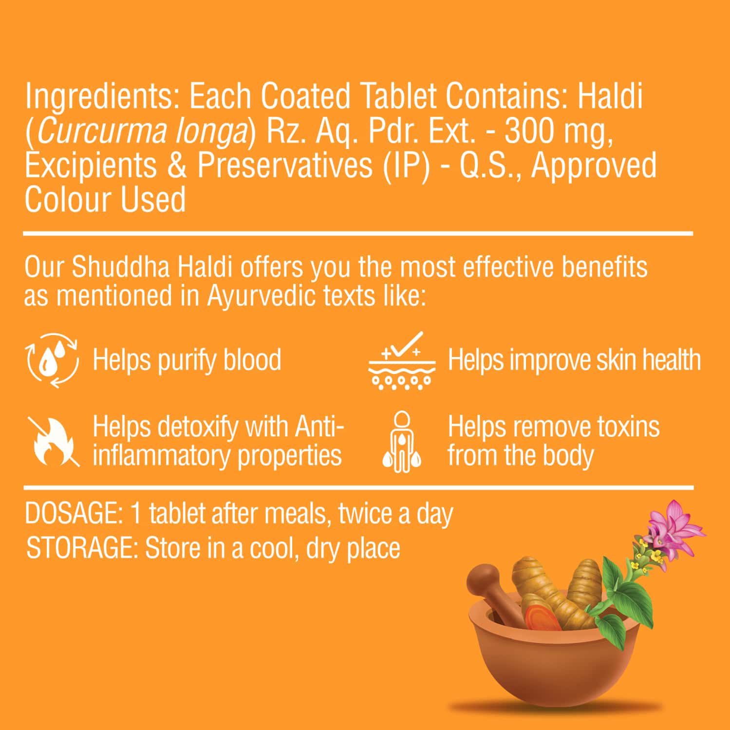Buy DR. VAIDYA'S SHUDDHA HALDI TABLET 60S P3 Online & Get Upto 60% OFF ...