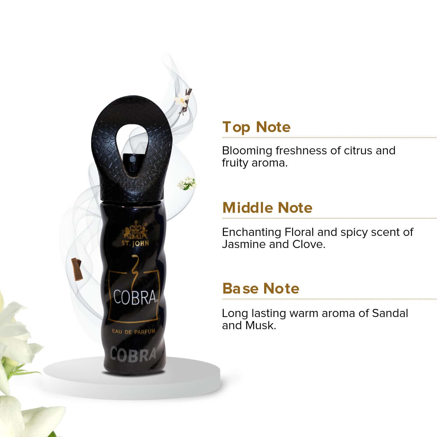 Buy ST.JOHN COBRA LONG LASTING PERFUME FOR MEN 50ML Online & Get Upto ...