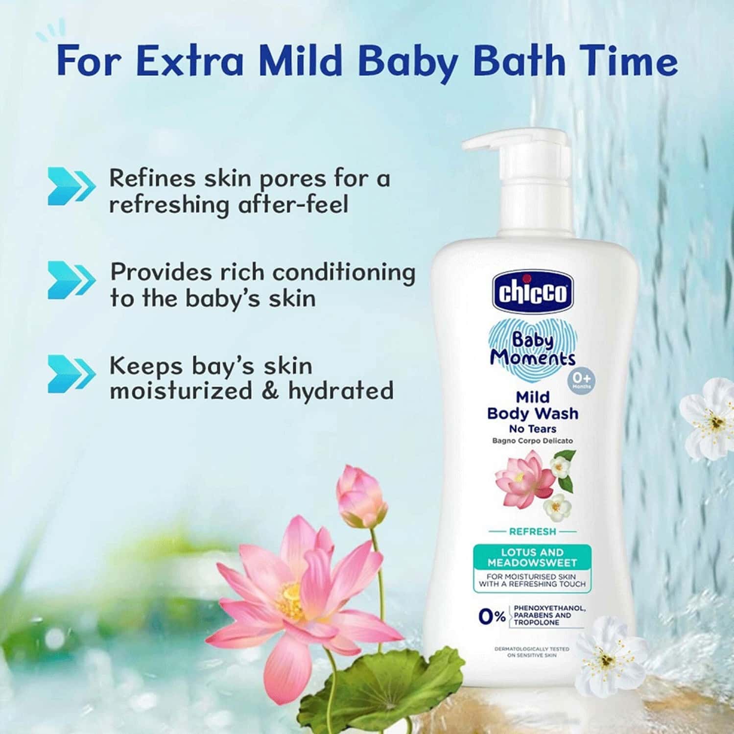 Buy CHICCO BABY MOMENTS MILD BODY WASH REFRESH, NO TEARS FOR SOFT SKIN ...