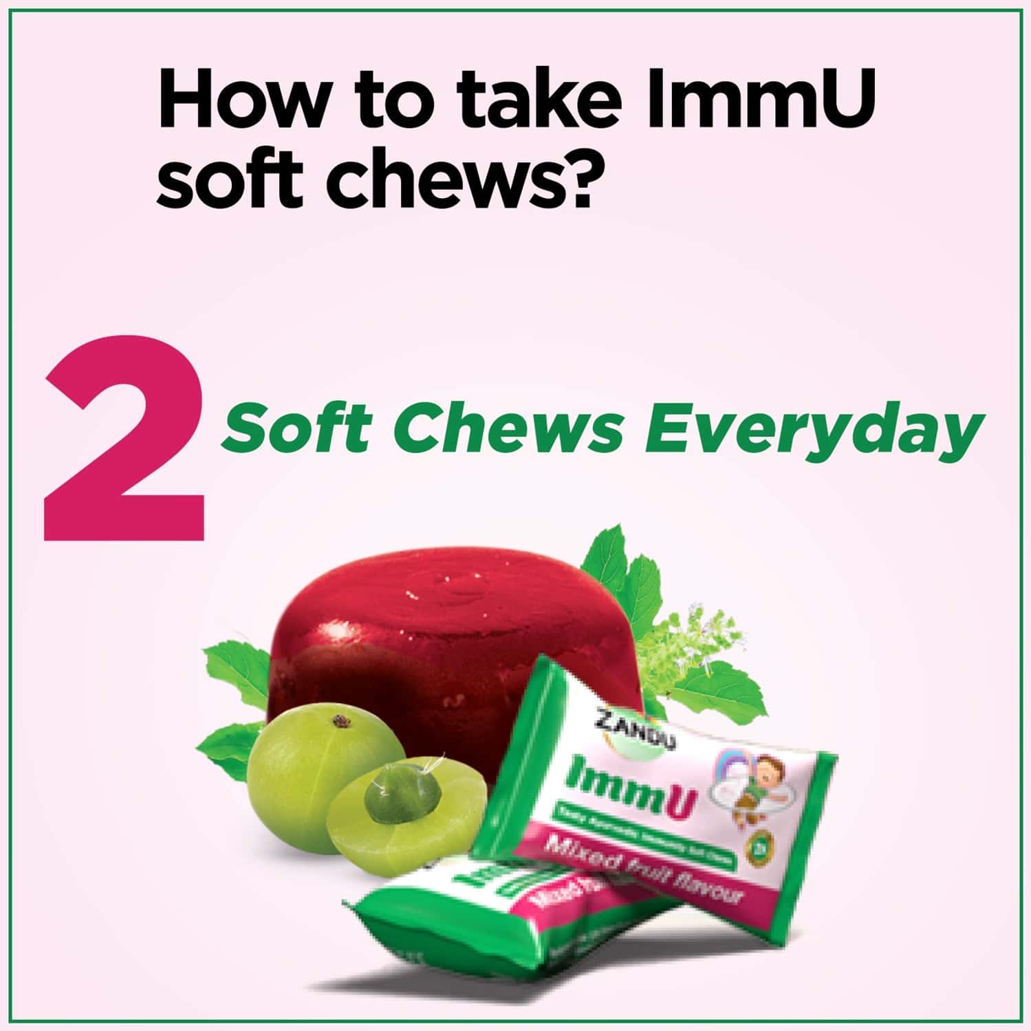Buy ZANDU IMMU TASTY MIXED FRUIT IMMUNITY SOFT CHEWS PACKET OF 60 ...