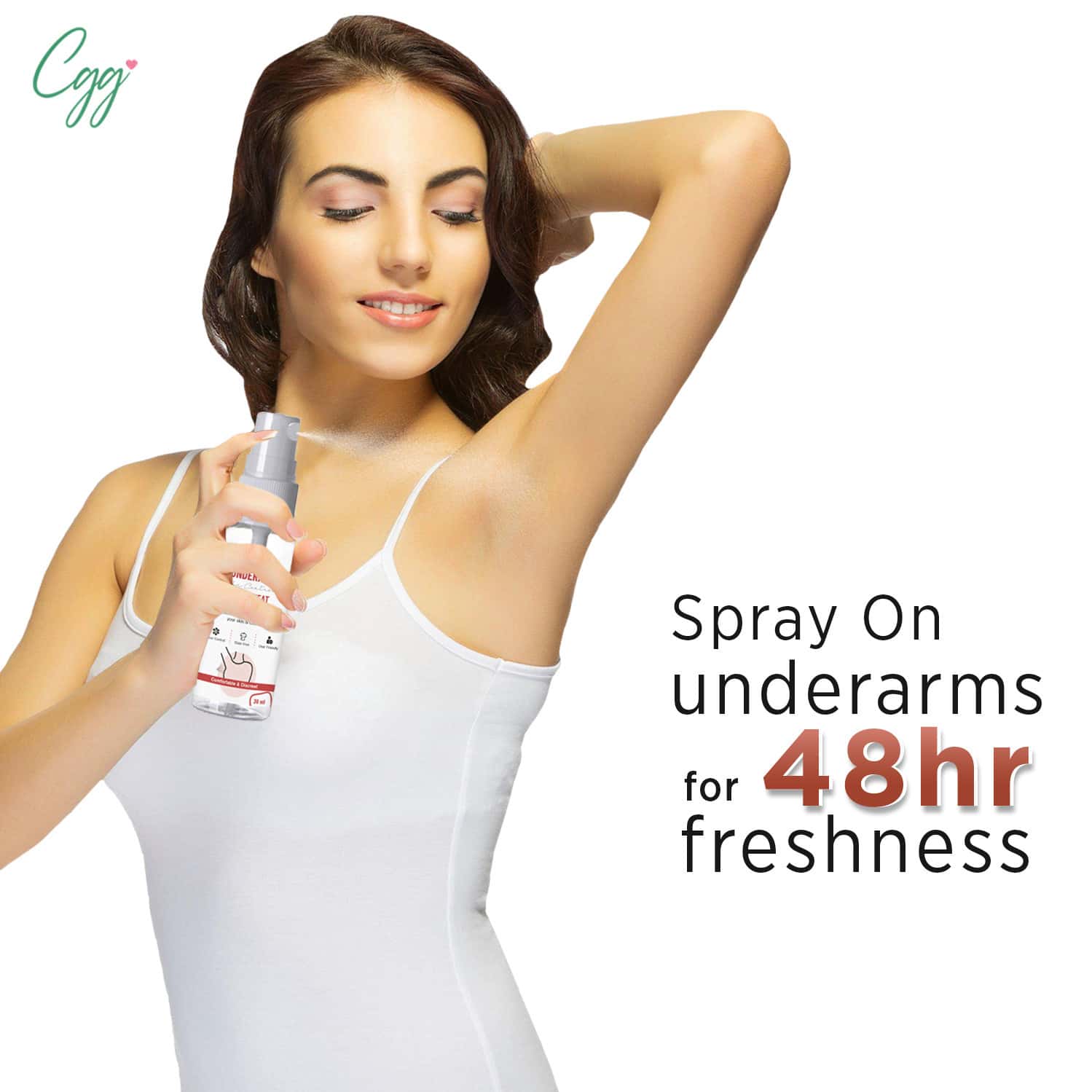 Buy CGG COSMETICS UNDERARM 24 HOURS CONTROL ANTI-SWEAT SPRAY | 30 ML ...