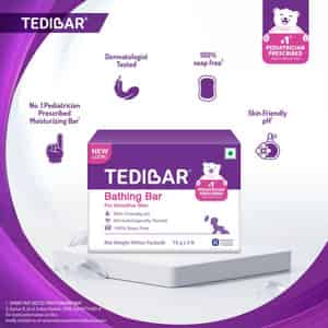 Buy TEDIBAR BATHING BAR 75G PACK OF 3 (SOAP FREE FOR SENSITIVE SKIN ...