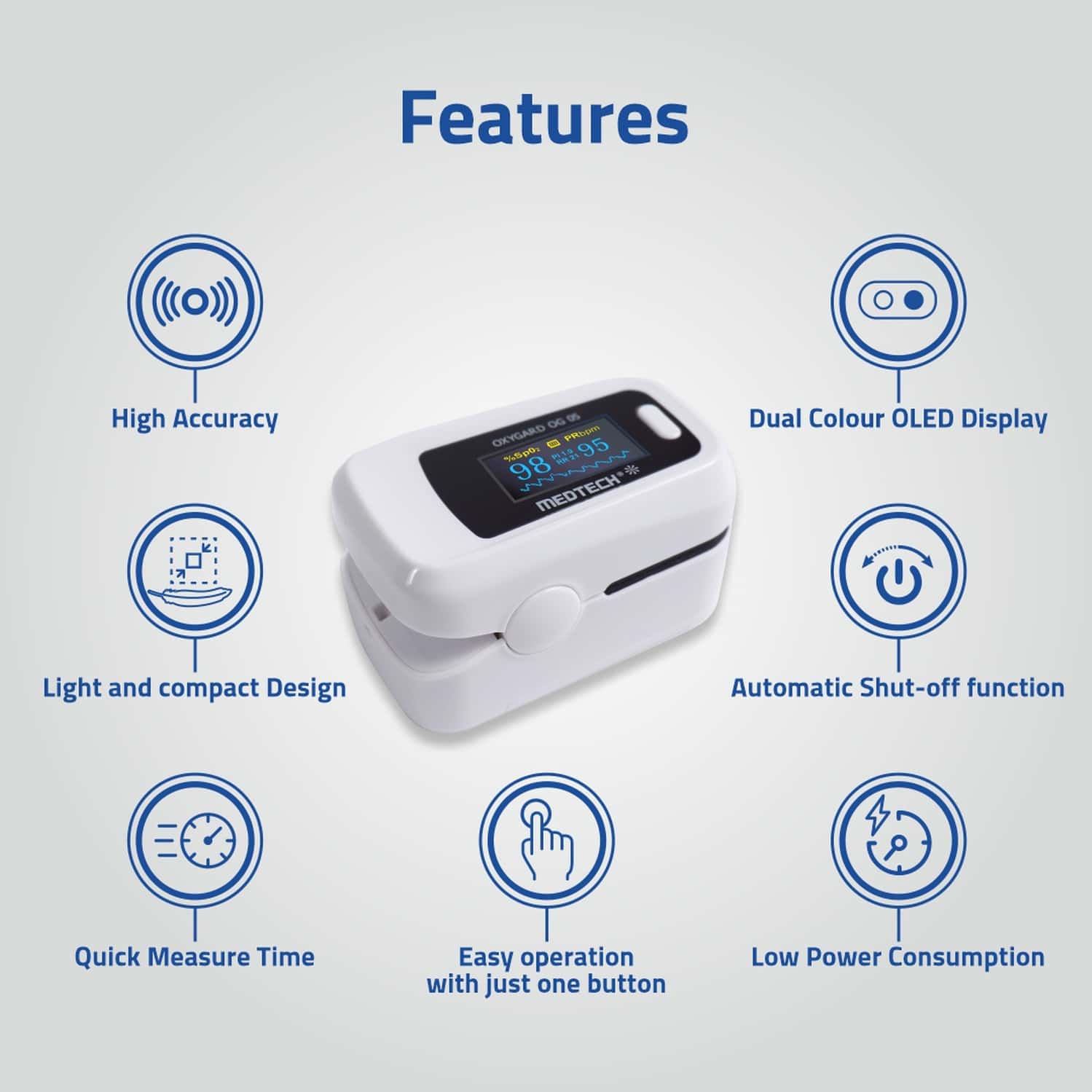 Buy MEDTECH PULSE OXIMETER OG09 Online & Get Upto 60% OFF at PharmEasy