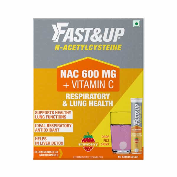 Buy FAST&UP NAC (N-ACETYLCYSTEINE) + VITAMIN C - (PACK OF 60 EFFERVESCENT TABLETS) Online & Get ...