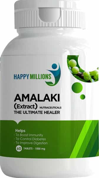 Buy HAPPY MILLIONS AMALAKI (60 VEG TABLETS) Online & Get Upto 60% OFF ...