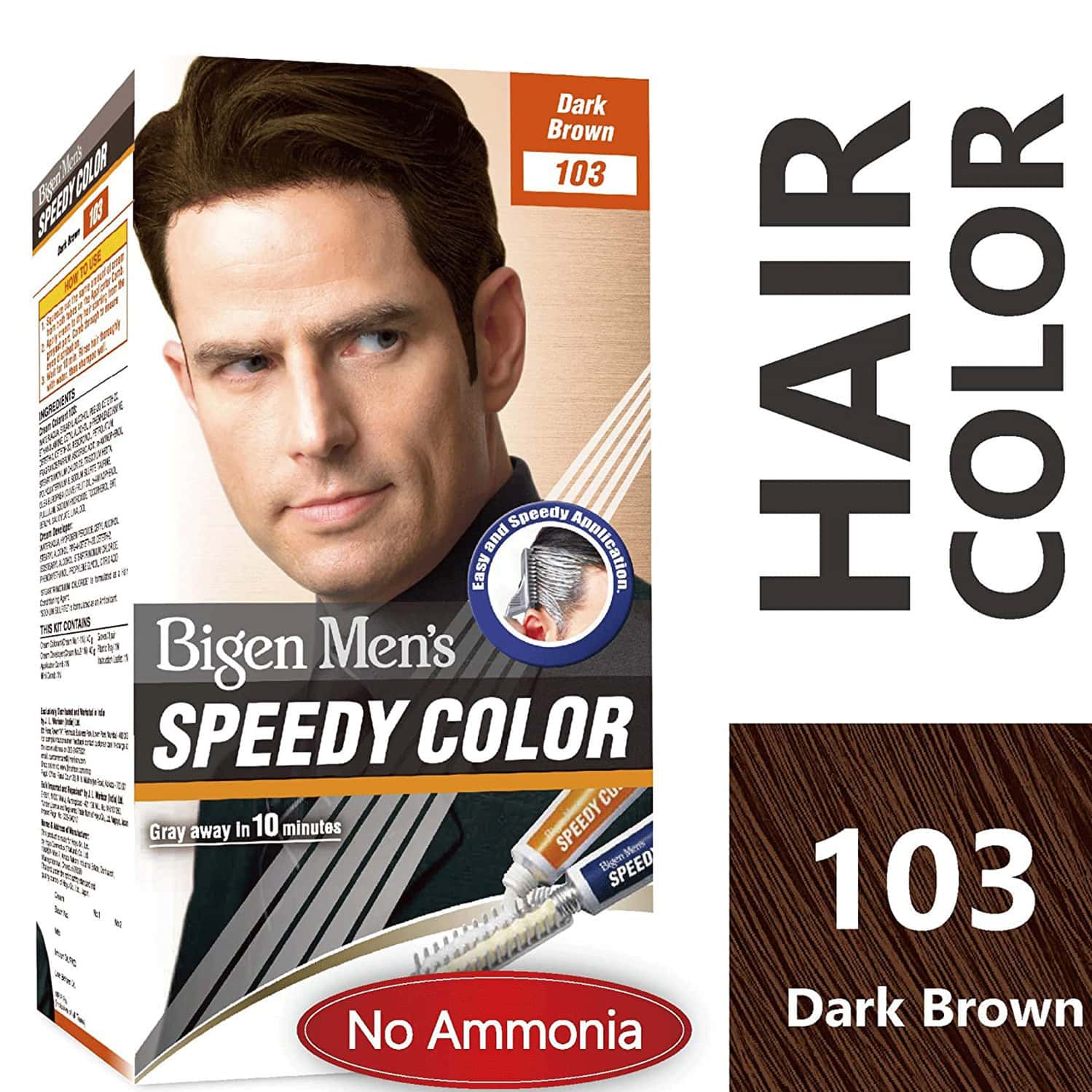 Buy BIGEN MEN'S SPEEDY COLOR DARK BROWN 103 80G (PACK OF 3) Online ...