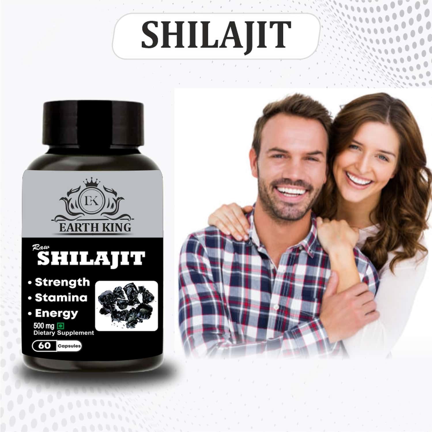 Buy EARTH KING RAW SHILAJIT / SHILAJEET EXTRACT CAPSULE - 60 CAPSULES ...