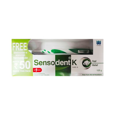 Buy SENSODENT KF MEDICATED FOAMING DENTAL GEL 125GM Online & Get Upto ...