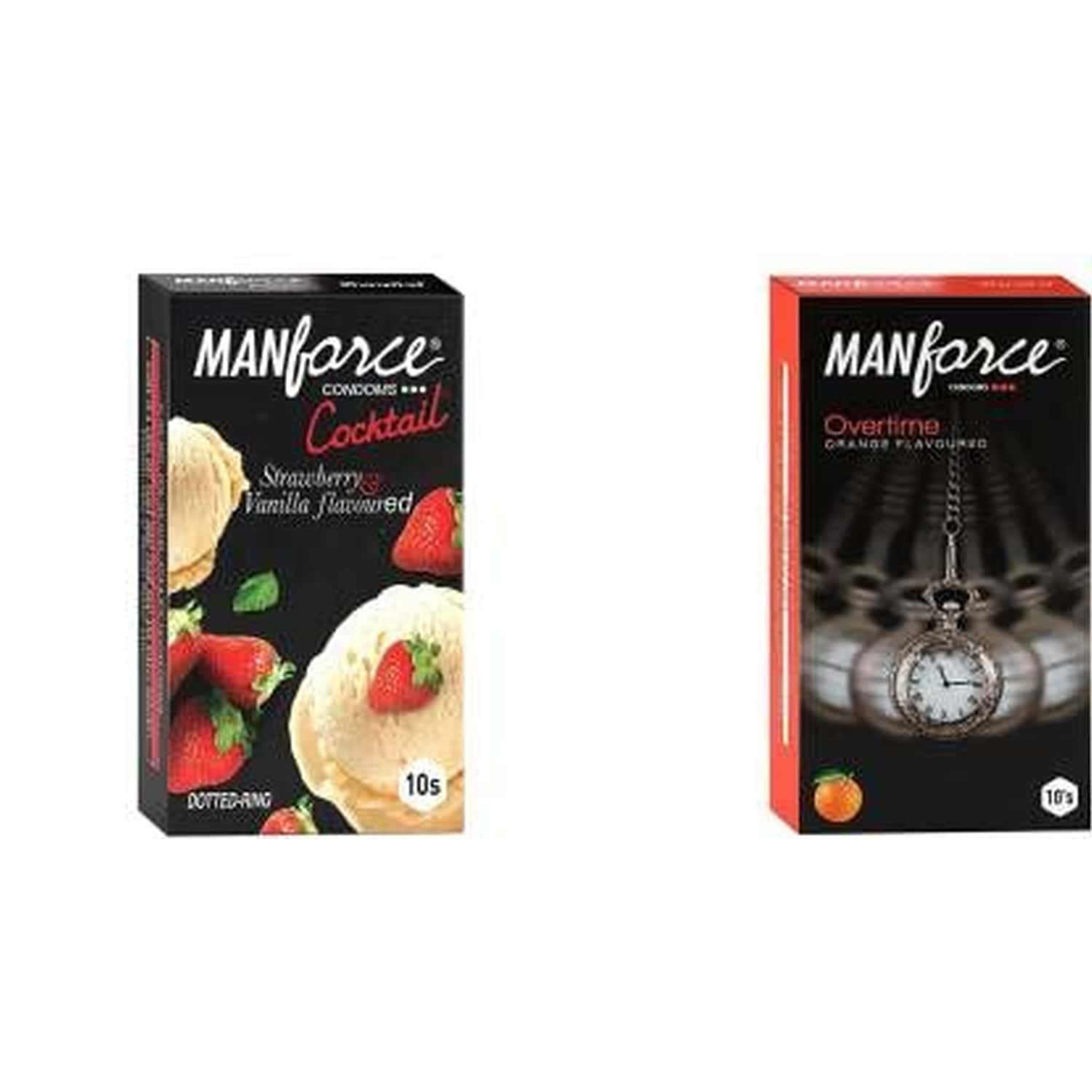 Buy MANFORCE COCKTAIL STRAWBERRY+VANILLA & 3 IN 1 OVERTIME ORANGE ...