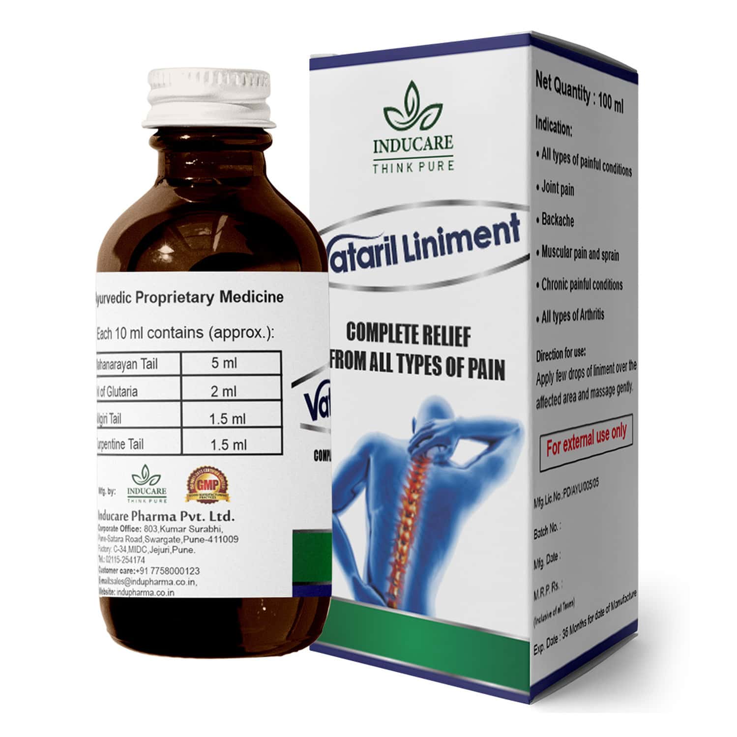 Buy INDUCARE PHARMA VATARIL LINIMENT (100 ML) Online & Get Upto 60% OFF ...