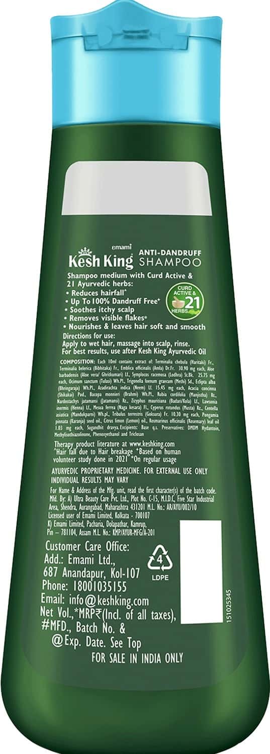 Buy EMAMI KESH KING SCALP AND HAIR MEDICINE ANTI-DANDRUFF SHAMPOO 80ML Online & Get Upto 60% OFF ...