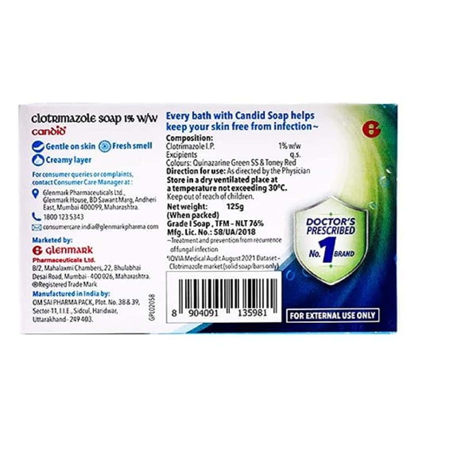 Buy NEW CANDID MULTI BENEFIT 125GM SOAP PACK OF 1 Online & Get Upto 60% ...