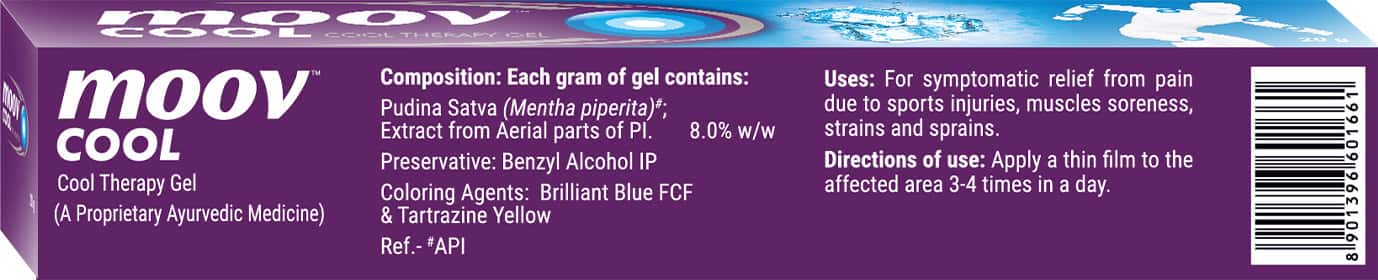 Buy MOOV COOL TUBE OF 20GM GEL Online & Get Upto 60% OFF at PharmEasy