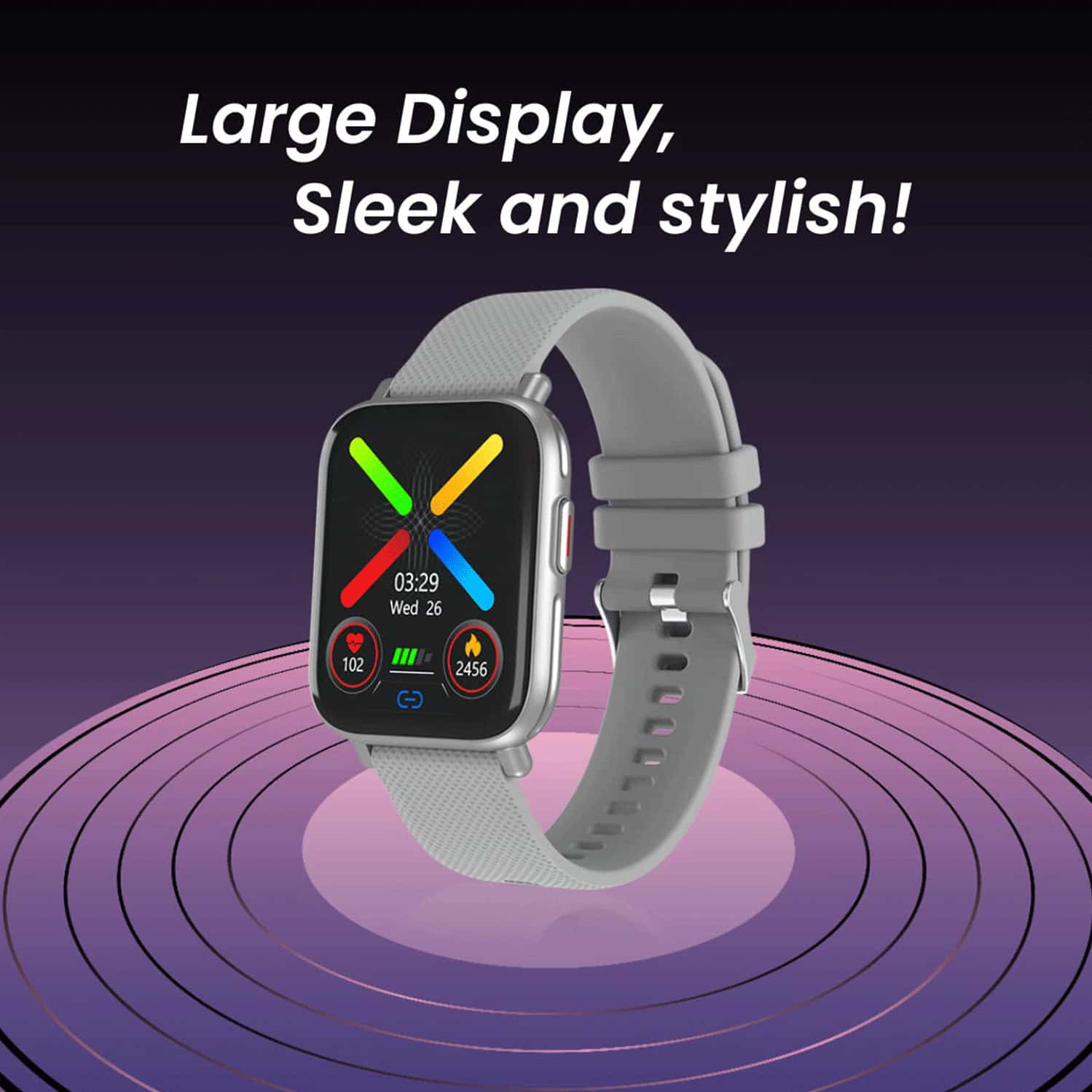 Buy PORTRONICS KRONOS X1 POR-1435- SMART WRIST WATCH, GREY Online & Get ...