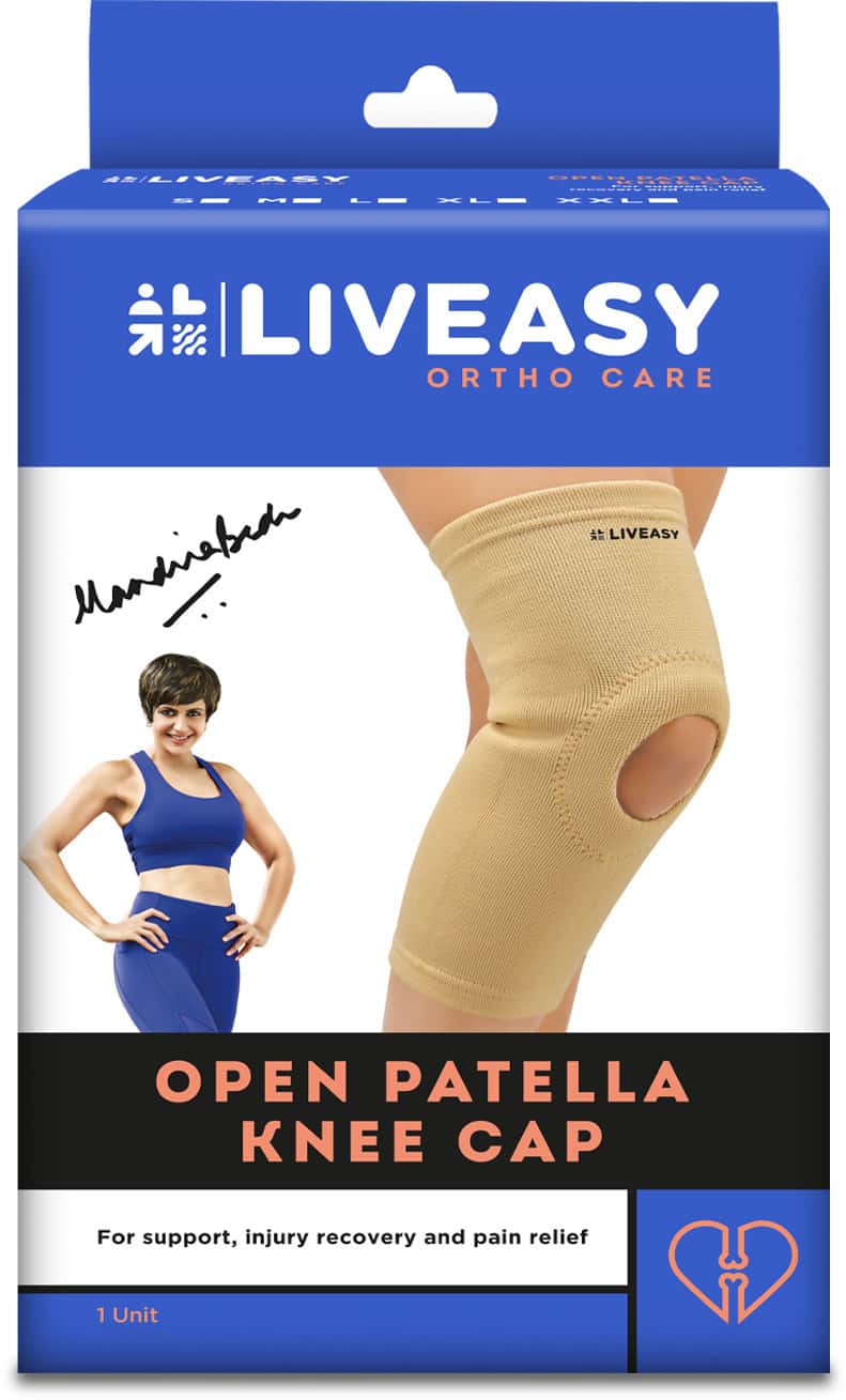 Buy LIVEASY ORTHO CARE OPEN PATELLA KNEE CAP LARGE Online & Get Upto 60 ...