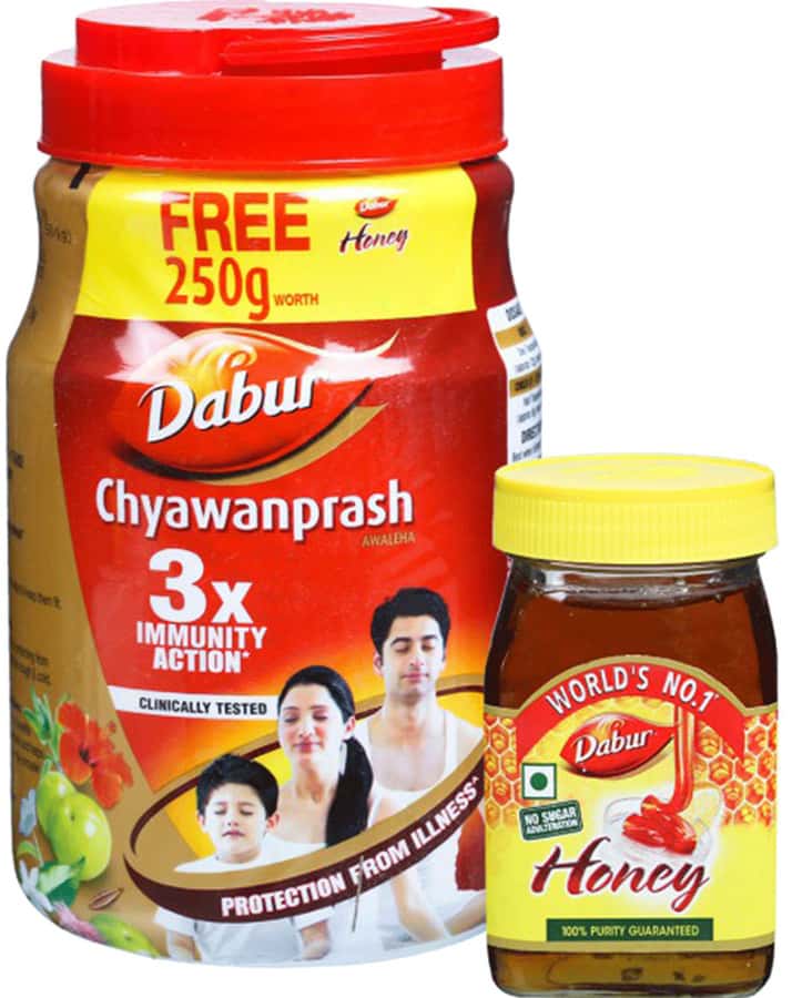 Buy DABUR CHYAWANPRASH 3X IMMUNITY ACTION 500 GM WITH 50 GM FREE Online ...